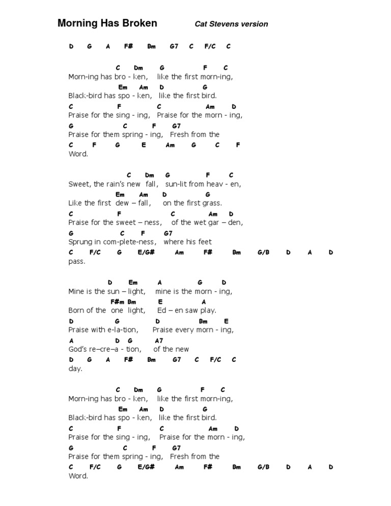 Sweetly Broken Guitar Chords