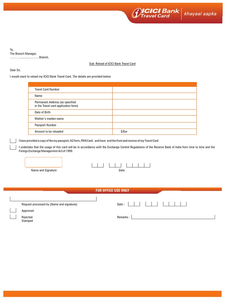 Reloading Application Forms | PDF | Cheque | Foreign Exchange Market