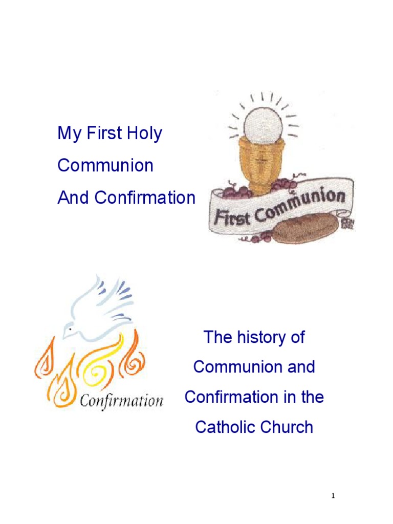 My First Holy Communion and Confirmation | PDF | Confirmation | Eucharist
