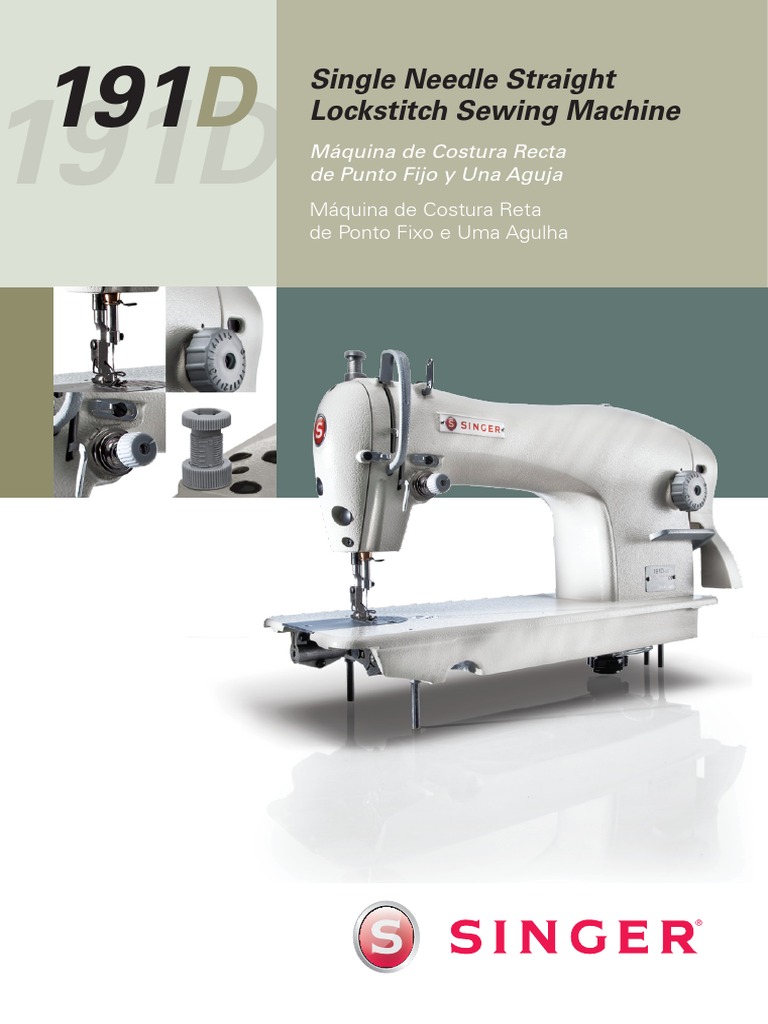 Máquina de Costura Singer 191D: Especificações e Aplicações | PDF ...