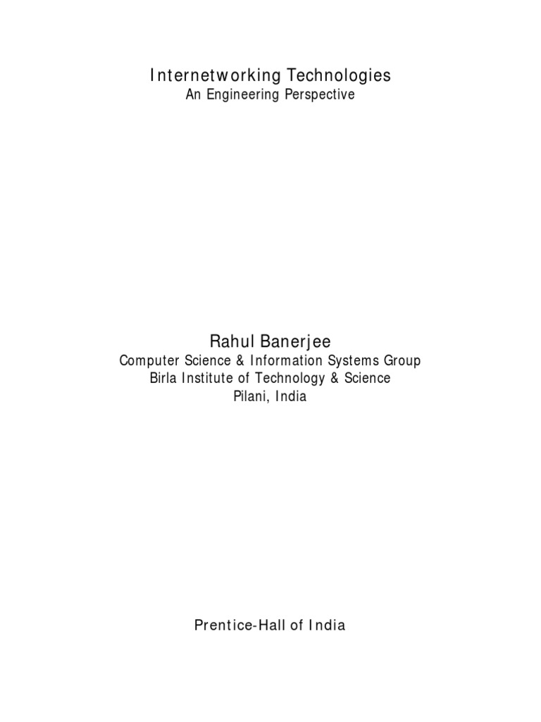 Internetworking Technologies | PDF | I Pv6 | Network Switch