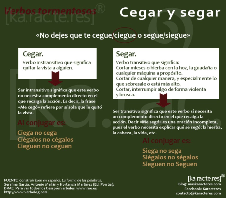 Verbostormentosos-Cegar y Segar | PDF