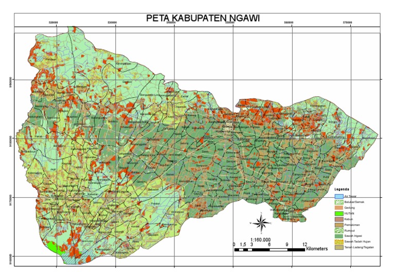Peta Landuse Ngawi | PDF