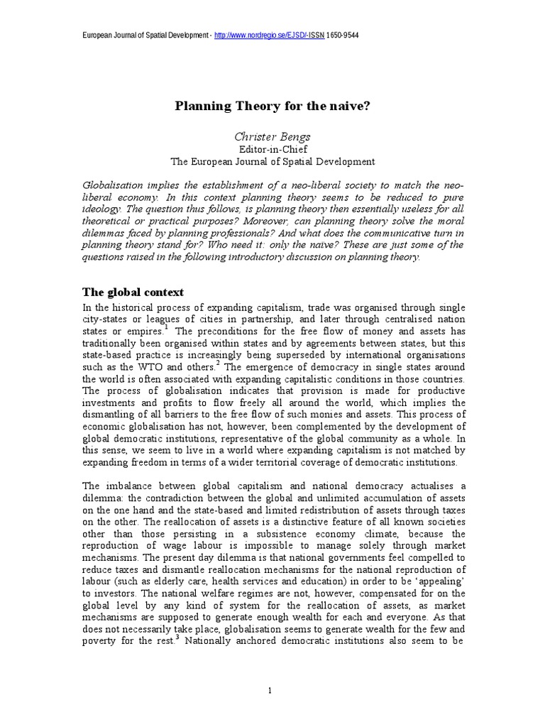 Planning Theory For The Naive | PDF | Expert | Aesthetics