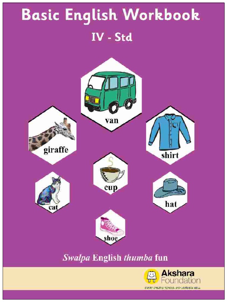 Hello English 1 Basic English Workbook Std 4 Pdf Linguistics