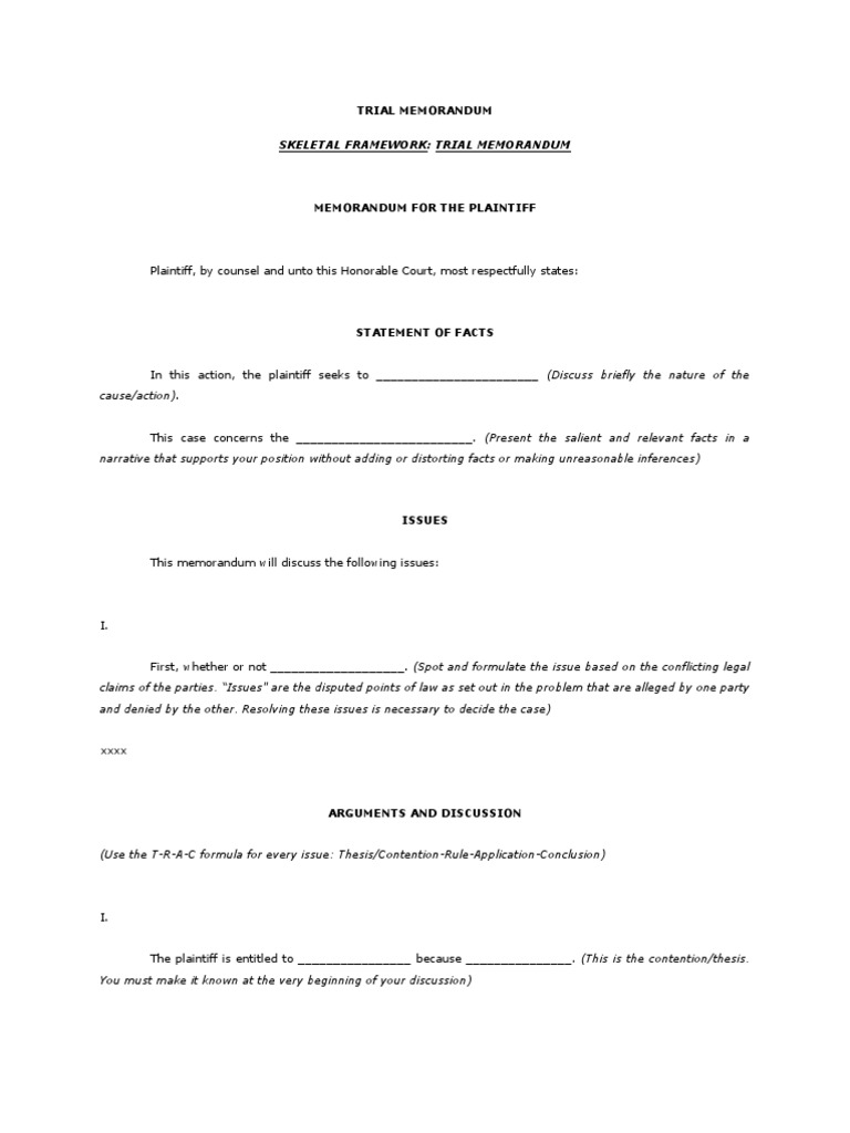 Sample Memorandum | PDF | Nuisance | Eviction