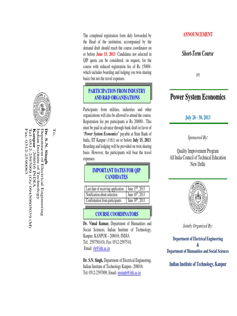 IIT Kanpur Template Sample | PDF