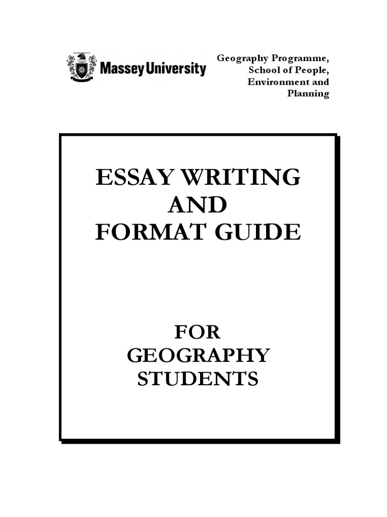 Geography Essay Writing Handbook | PDF