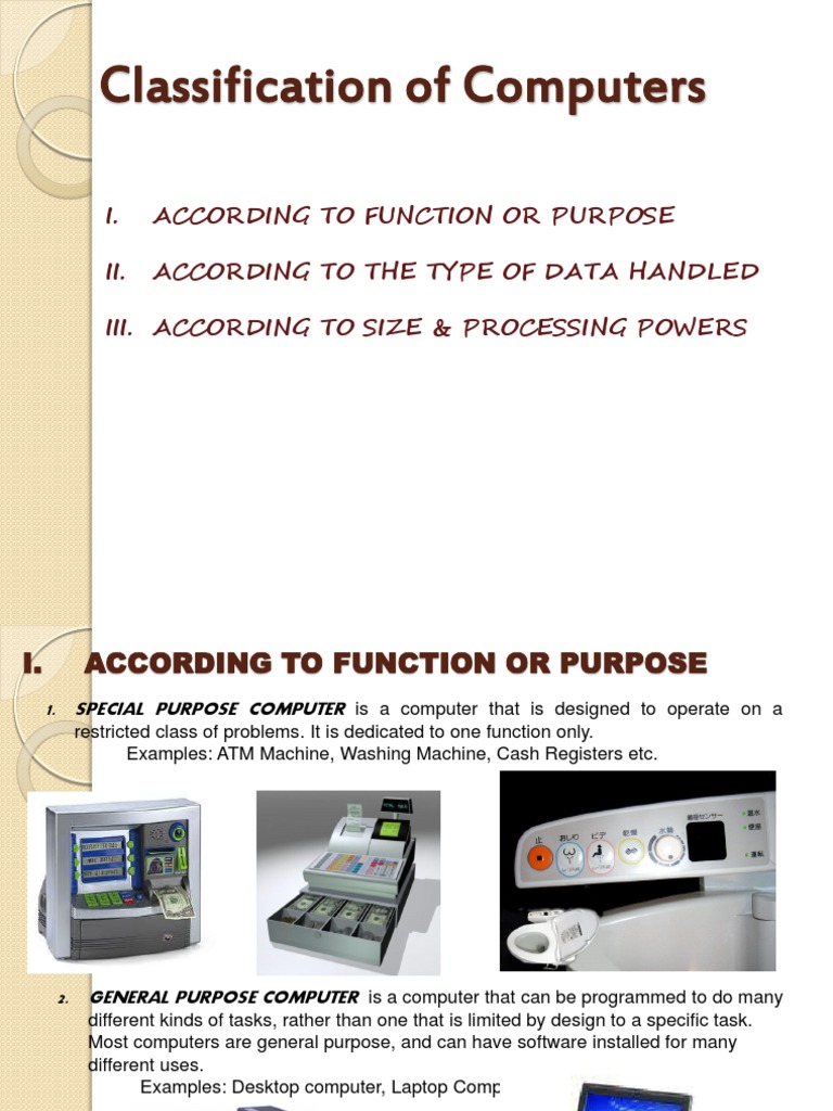 Classification of Computers | PDF | Mobile Device | Personal Computers