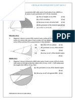Circular Measure Questions | PDF | Circle | Area
