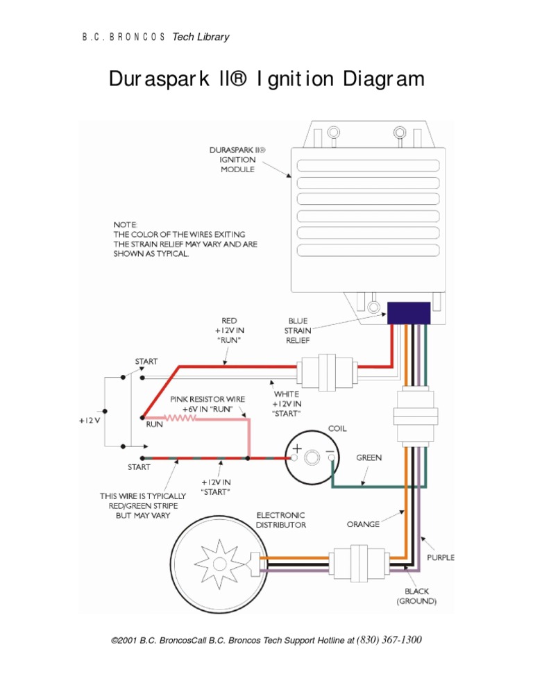 Duraspark LL® Ignition Diagram: B.C. BRONCOS Tech Library | PDF