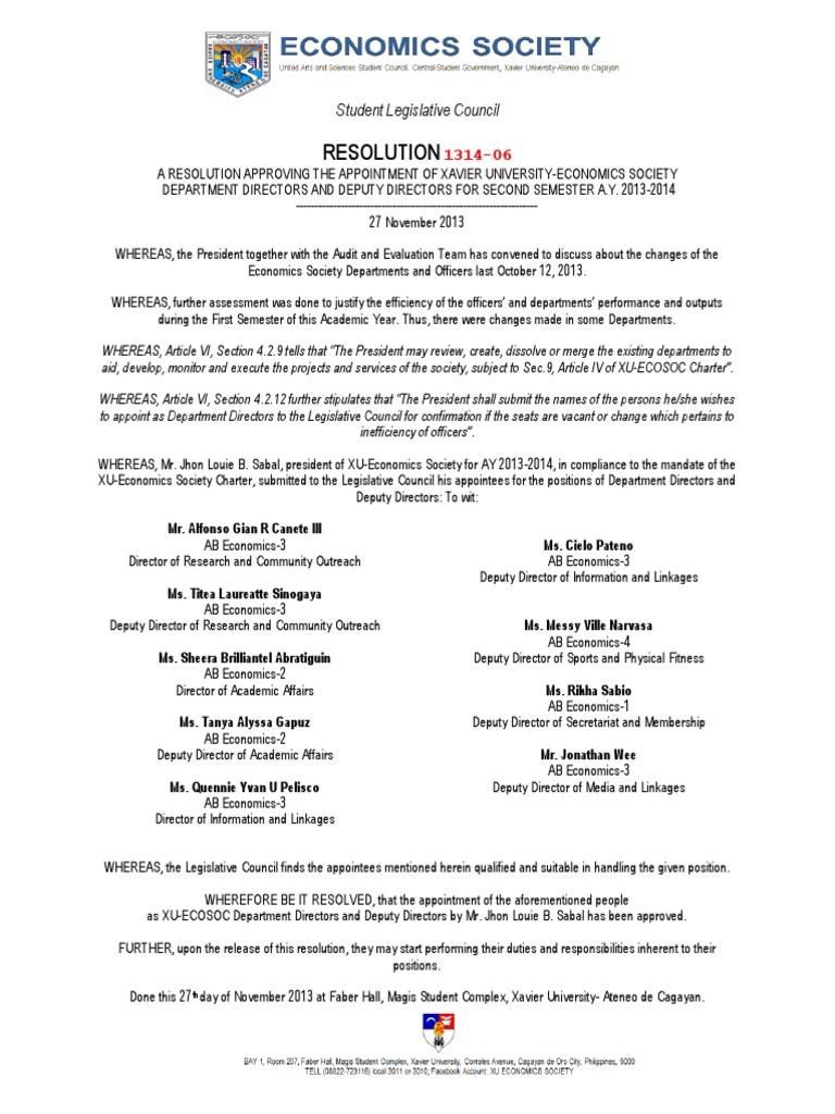 Legislative Resolution 1314-06 | PDF | Public Sphere | Government ...