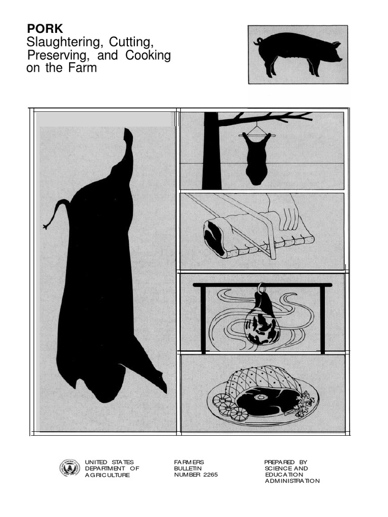 Guide to Pork Slaughtering, Cutting, Preserving and Cooking | PDF ...
