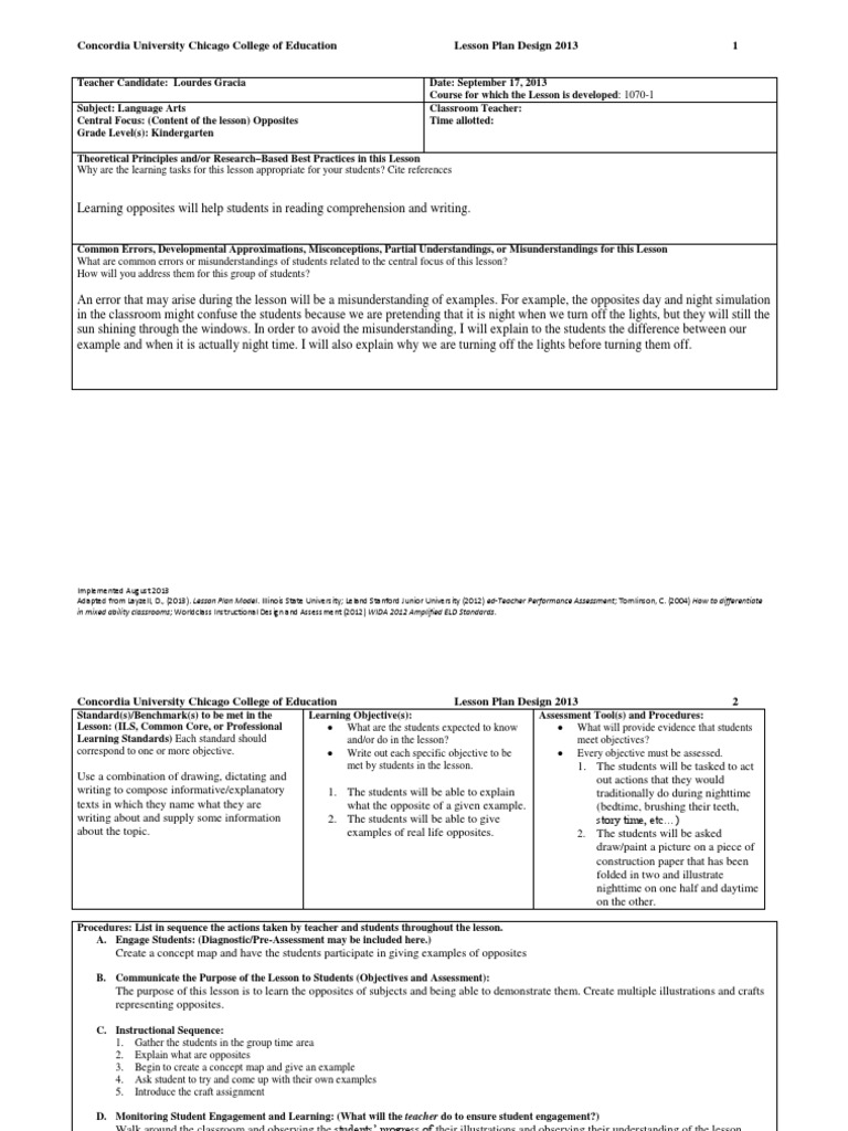 Lesson Plan | PDF | Lesson Plan | Educational Assessment