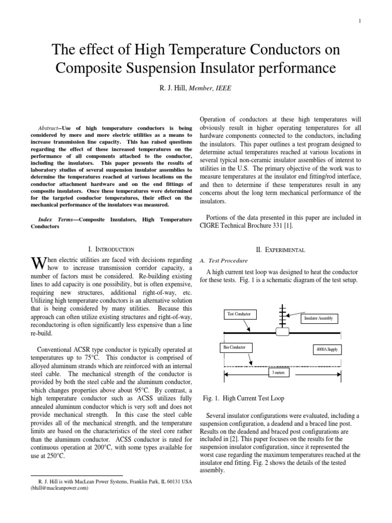 Effect of High Temp Conductors | PDF | Electrical Conductor | Insulator ...