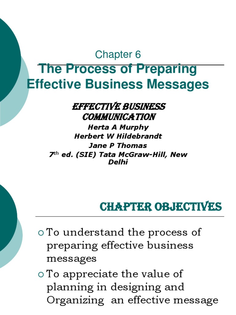 The Process of Preparing Effective Business Messages | PDF ...