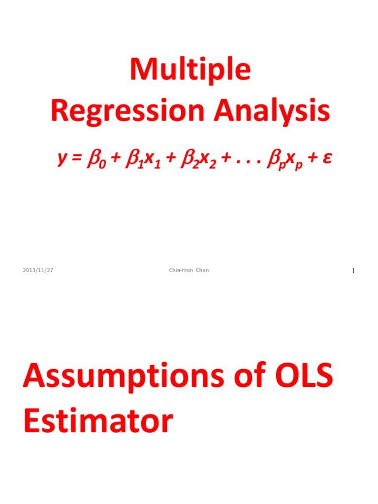 00000chen - Linear Regression Analysis3 | PDF | Heteroscedasticity | Errors And Residuals