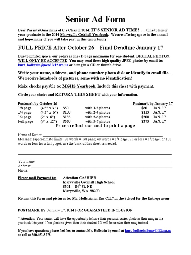 Form Senior Ad | PDF