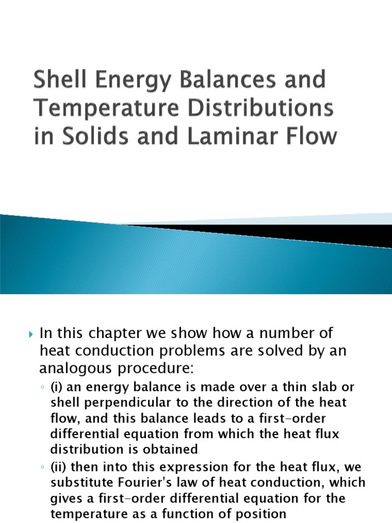 Shell Energy Balance in Heat Conduction | PDF | Thermal Conduction | Flux