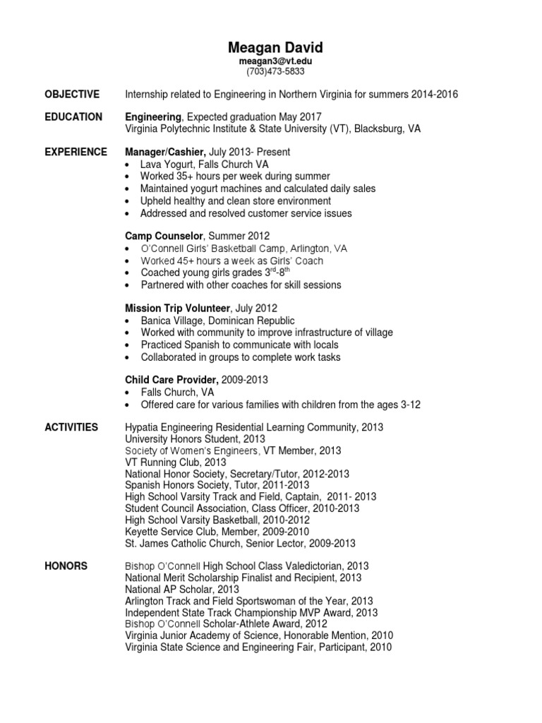 Meagan David Final Resume | PDF | Career & Growth | Social Science