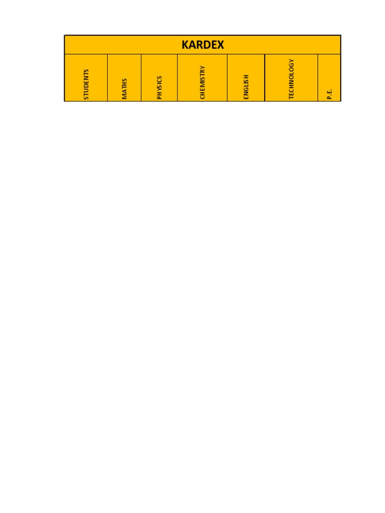 Kardex Report Instructions and Examples | PDF | Teaching Methods ...