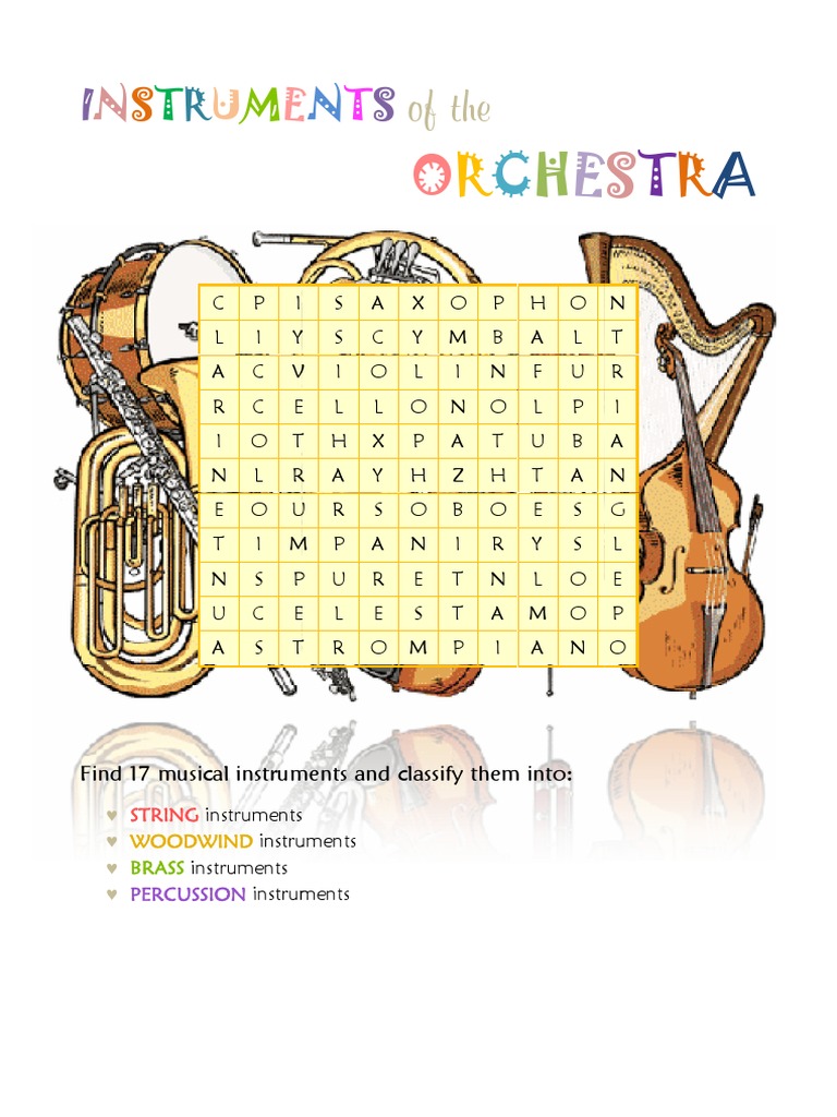Orchestra Instruments Classification Guide | PDF | Foreign Language ...