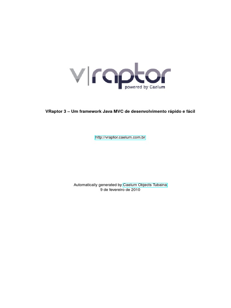 VRaptor 3 – Um guia completo para desenvolvimento rápido e fácil com o framework Java MVC | PDF ...