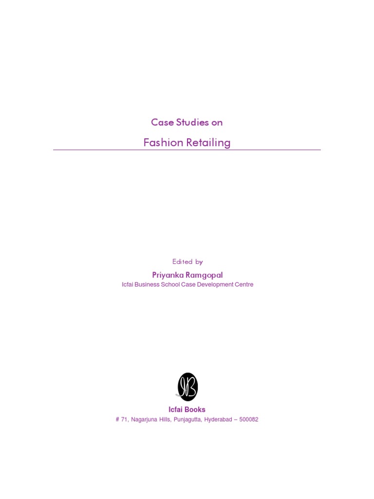 Case Studies On Fashion Retailing | PDF | Retail | Fashion