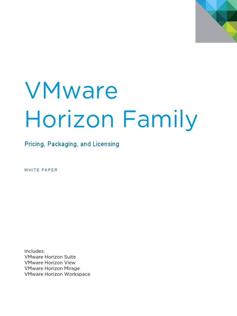 VMware View Pricing Licensing and Upgrading White Paper | PDF | Desktop ...