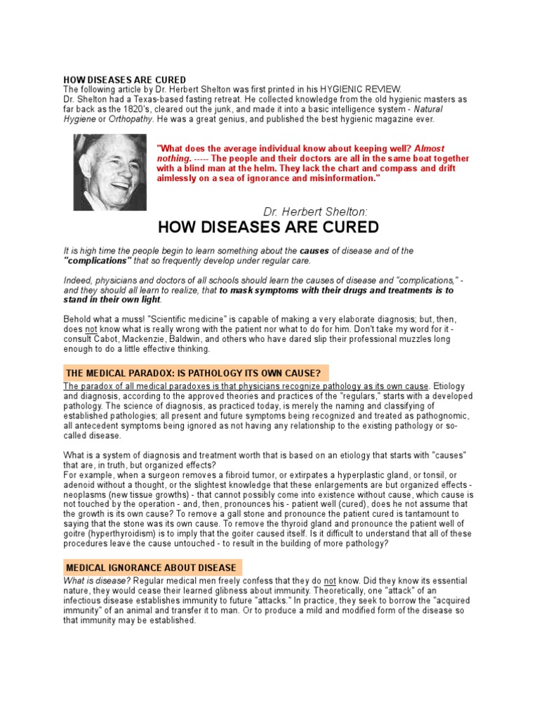 How Diseases Are Cured | PDF | Stimulant | Medicine
