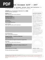 AIA A102 - Standard Form of Agreement | PDF | Employment | Apprenticeship