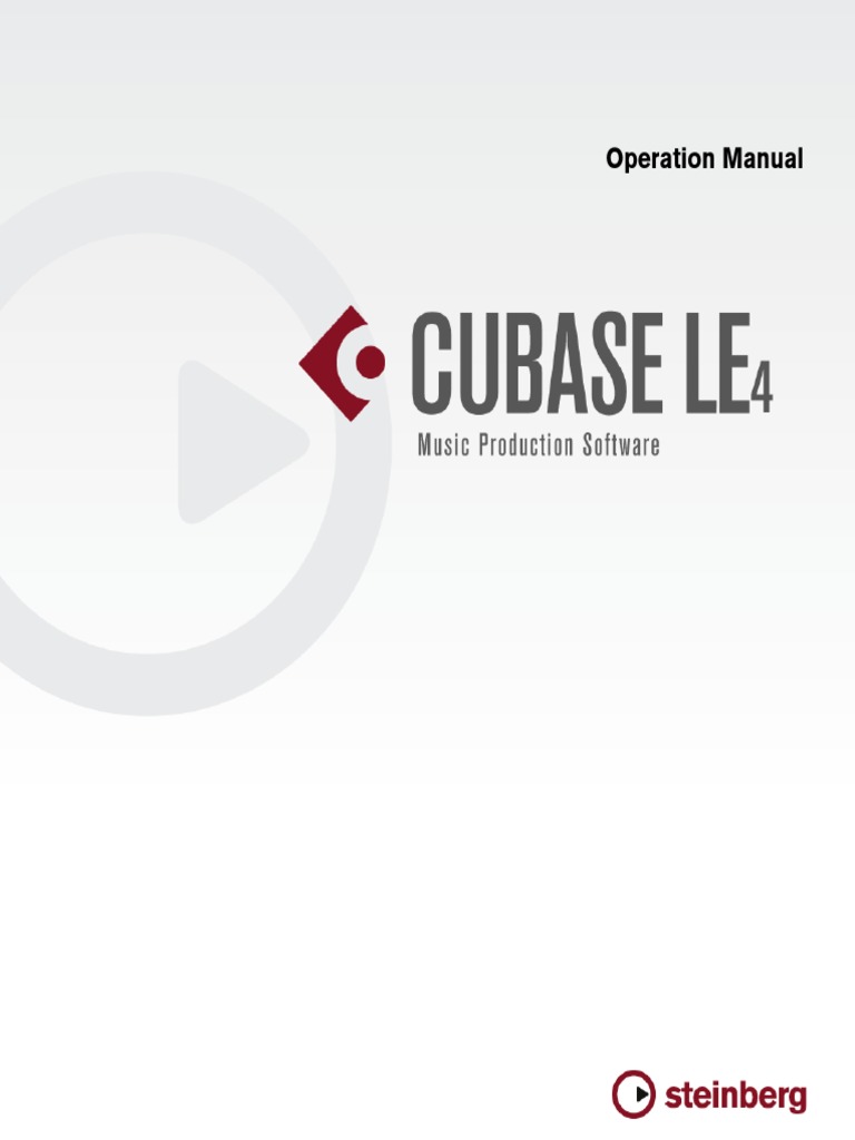 Cubase Operation Manual | PDF | Computer Hardware | File Format