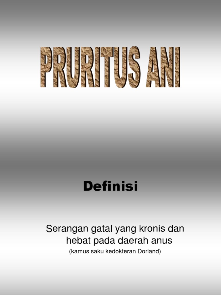 Pruritus Ani | PDF