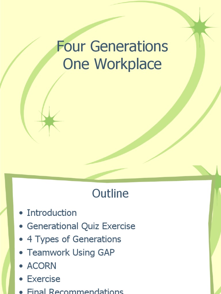 Generations at Work | PDF | Millennials | Motivation