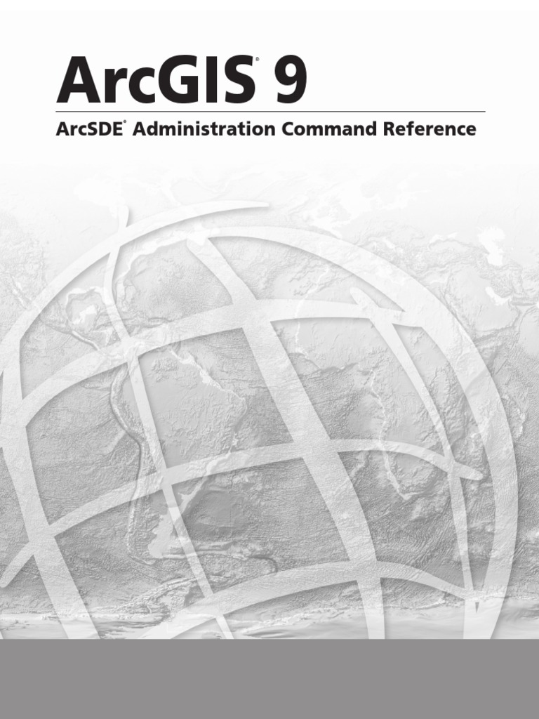 ArcGis - Administration Command Reference | PDF | Oracle Database | Arc Gis