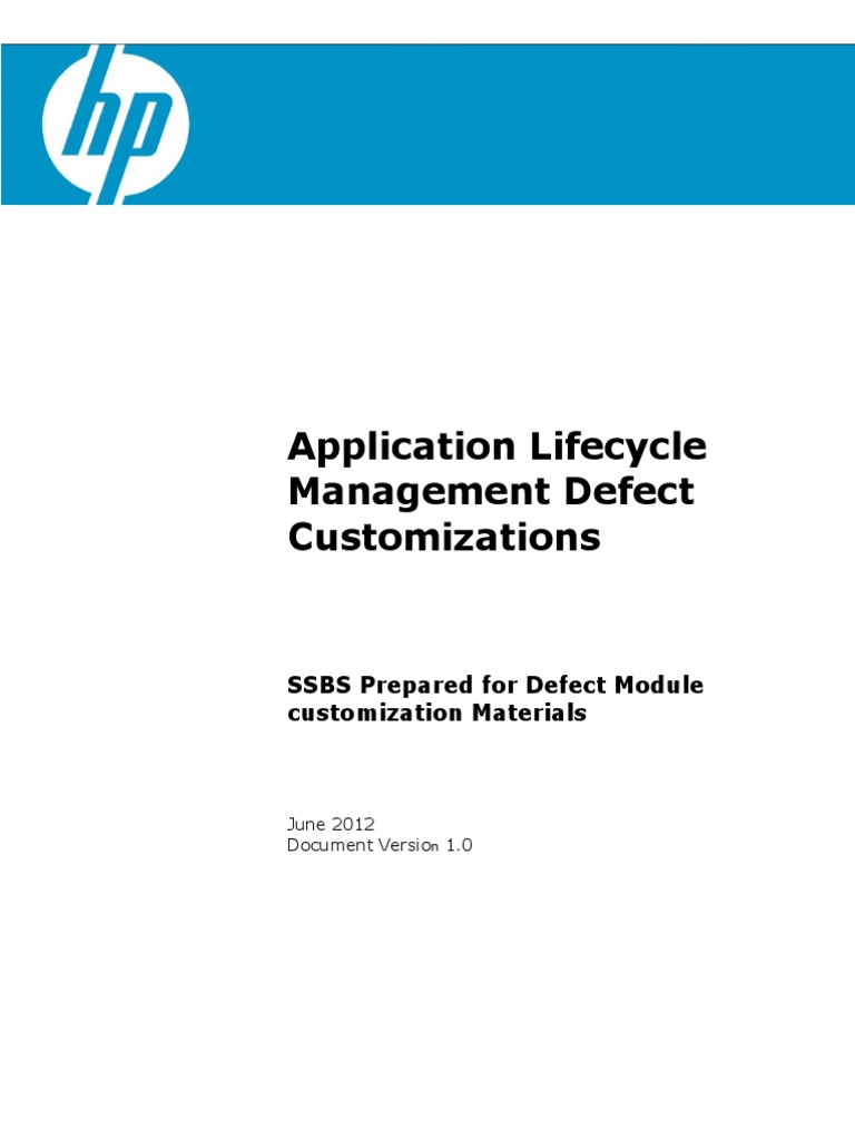ALM Defect Customization | PDF | Software Bug | Software Testing