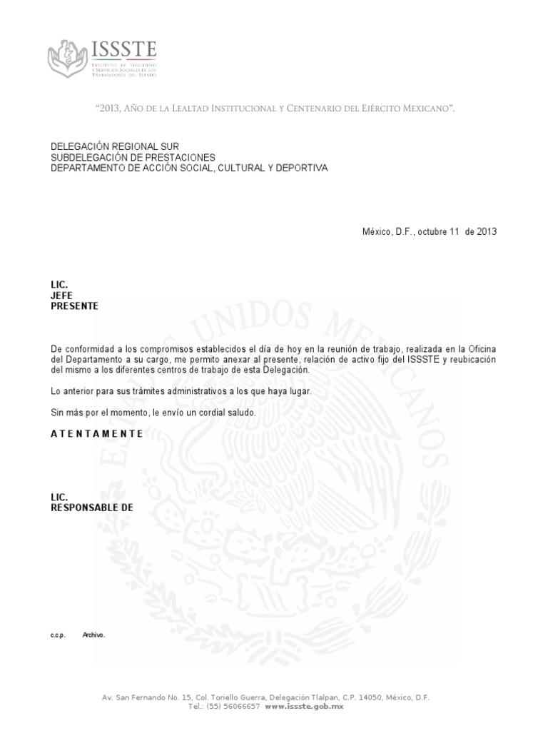 Machote Oficio | PDF