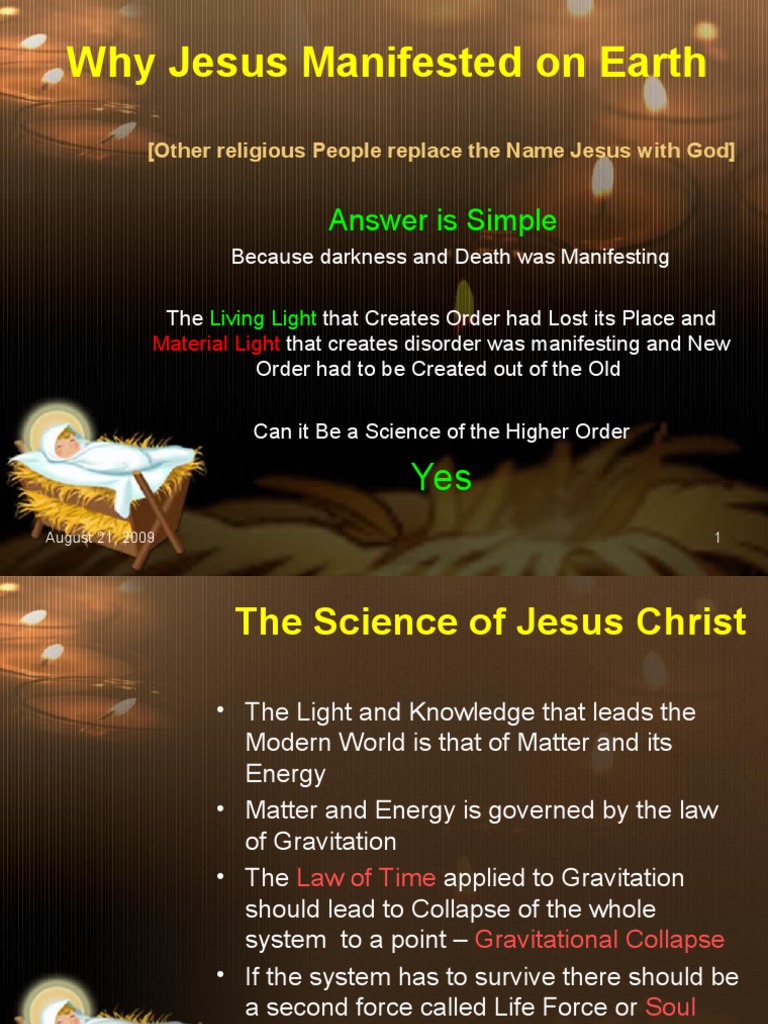 The Science of Jesus Christ Explained | PDF | Jesus | Soul
