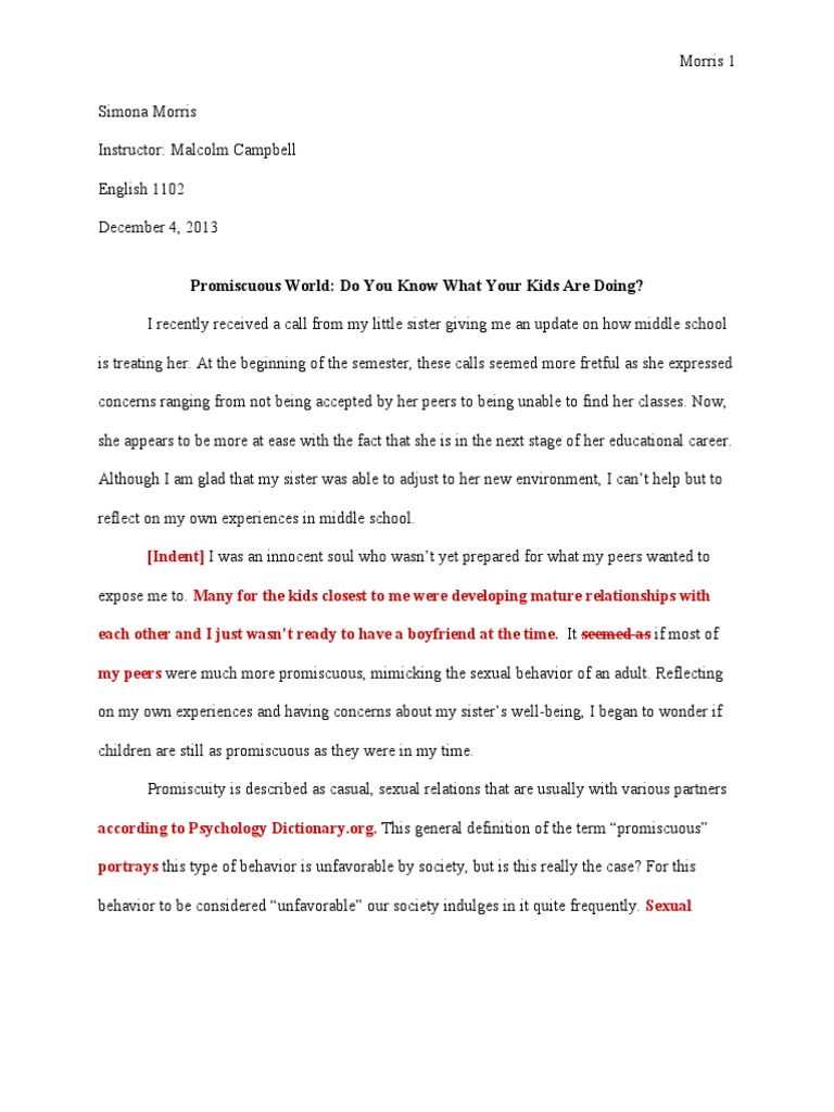 Understanding Child Promiscuity Factors | PDF | Action (Philosophy ...