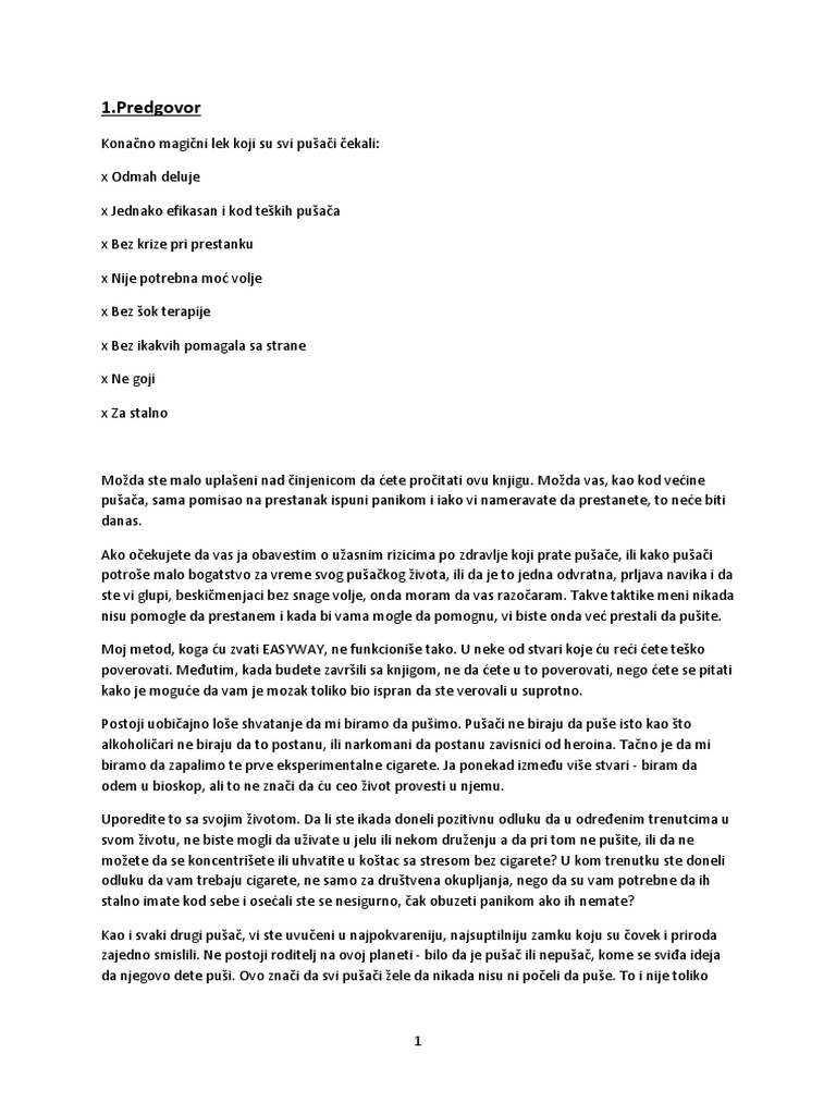 Alan Kar: Lak Nacin Da Ostavite Pusenje! | PDF