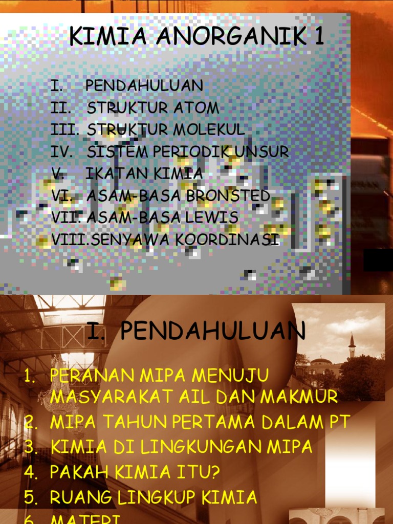 Kimia Anorganik 1 | PDF | Teknologi & Rekayasa