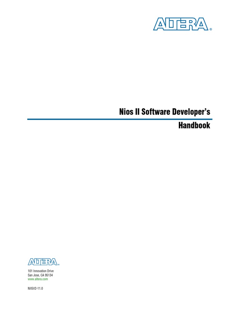 Nios II Software Developer's Handbook | Download Free PDF | System Software | Computer Architecture