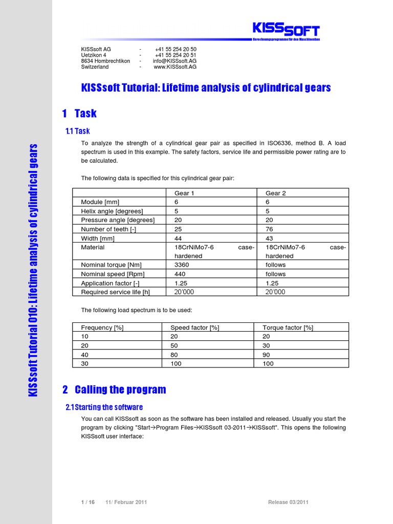 Kisssoft Tut 010 E Gearlifetime | PDF | Spectrum | Computer File