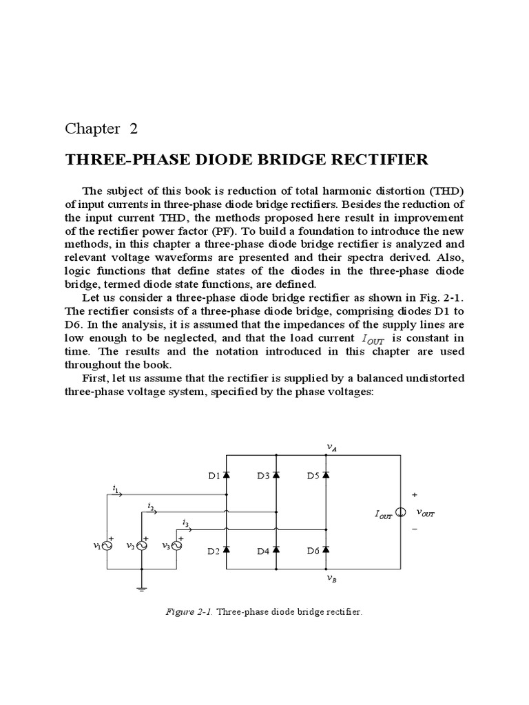 Three-phase Diode Bridge Rectifier | Rectifier | Spectral Density