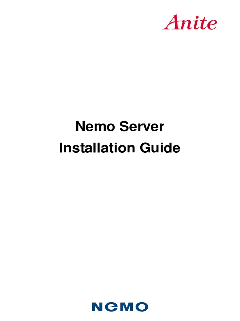Nemo Server Installation Guide 7feb07 | PDF | Superuser | Password