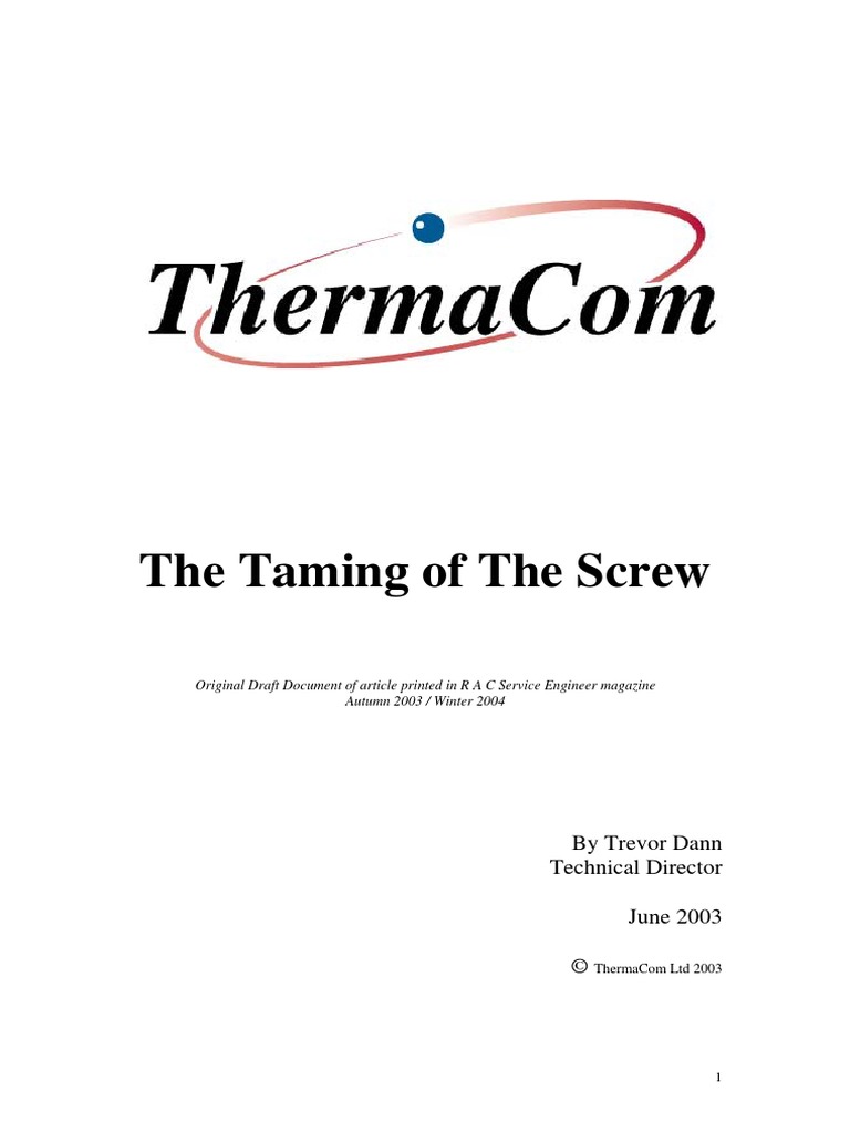 Screw Compressors | PDF