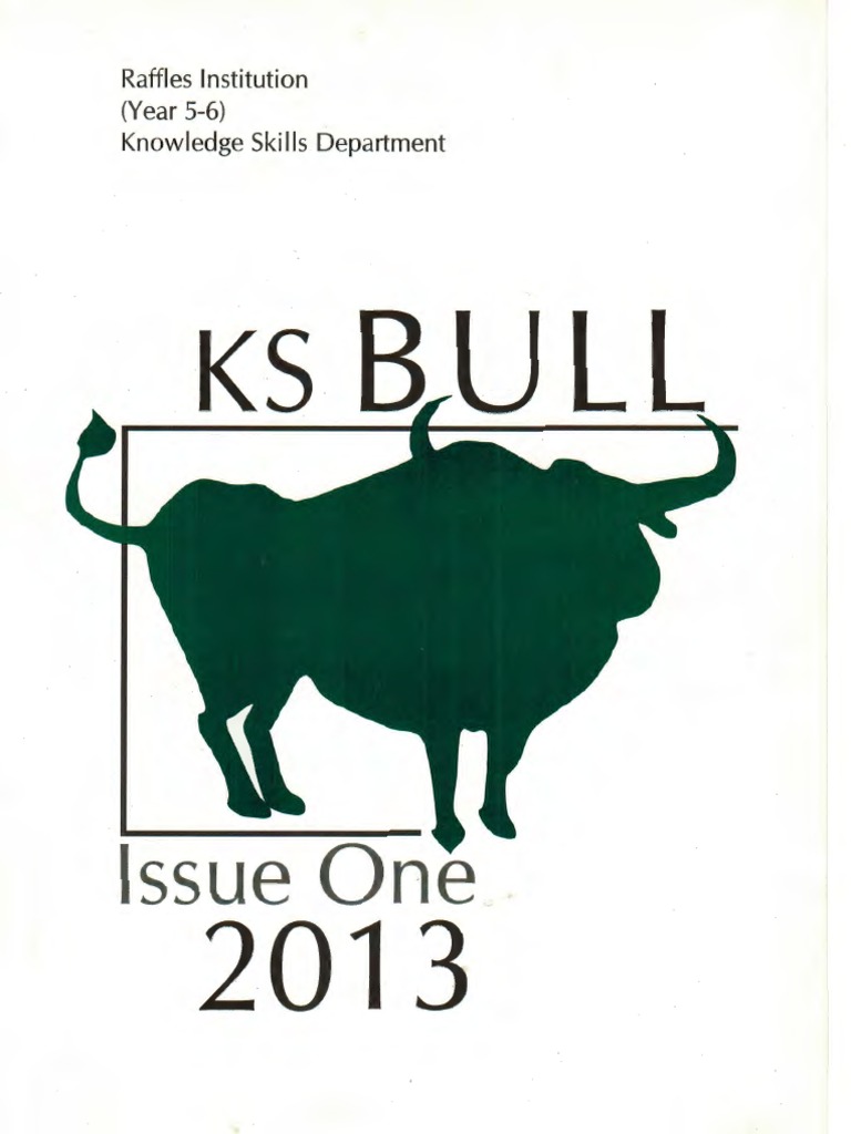 Raffles Institution KS Bulletin 2025 | PDF | Schools | School Types