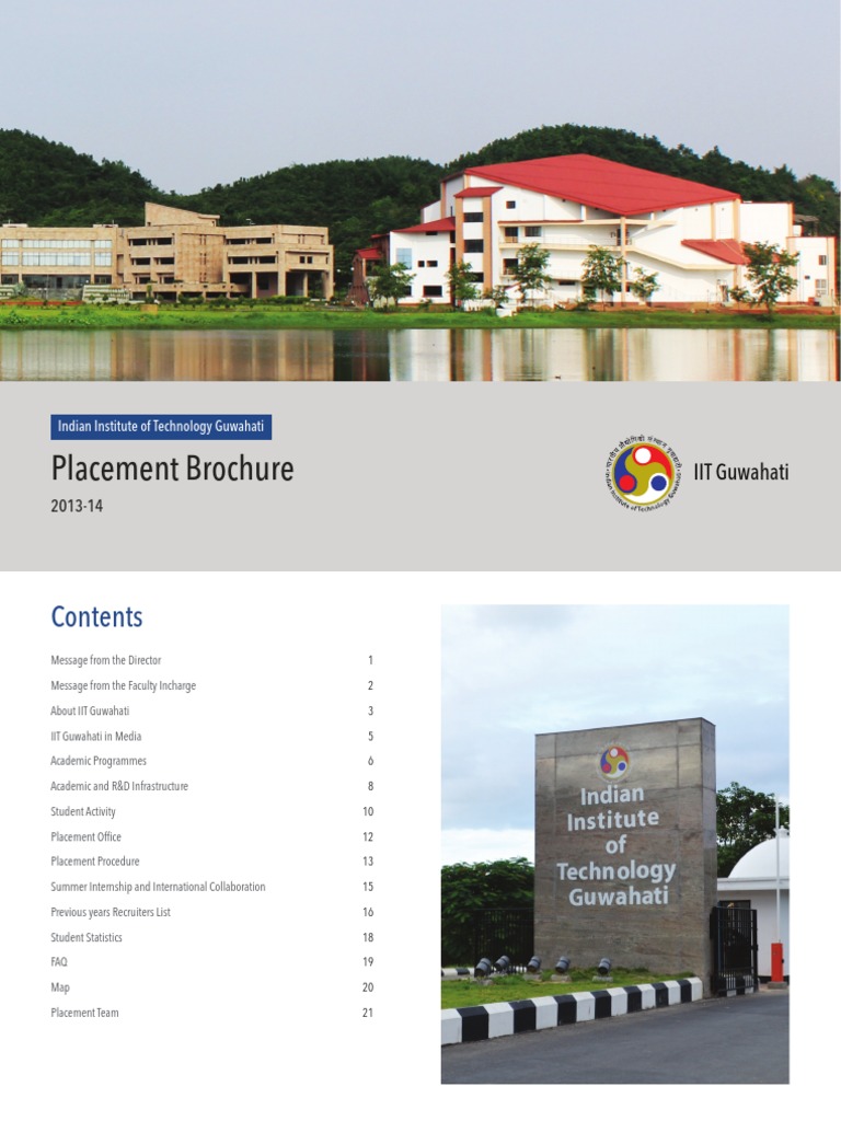 IIT Guwahati Placement Brochure 2013-14 | PDF | Master's Degree ...