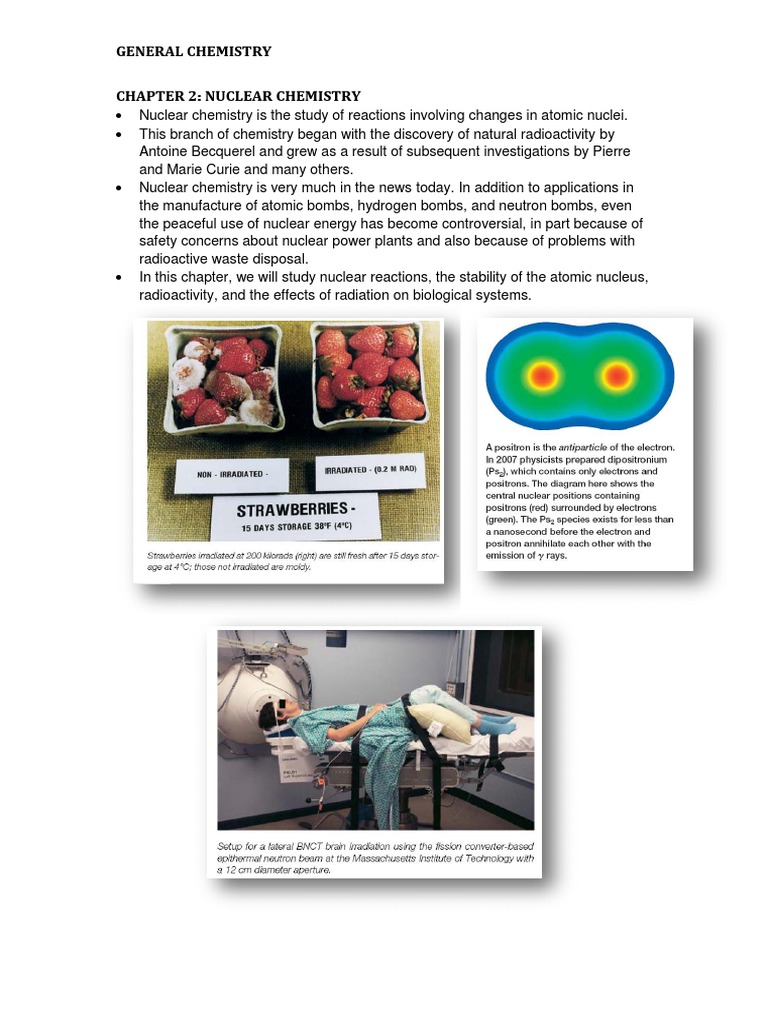 Chapter 2 Nuclear Chemistry | PDF | Radioactive Decay | Nuclear Physics