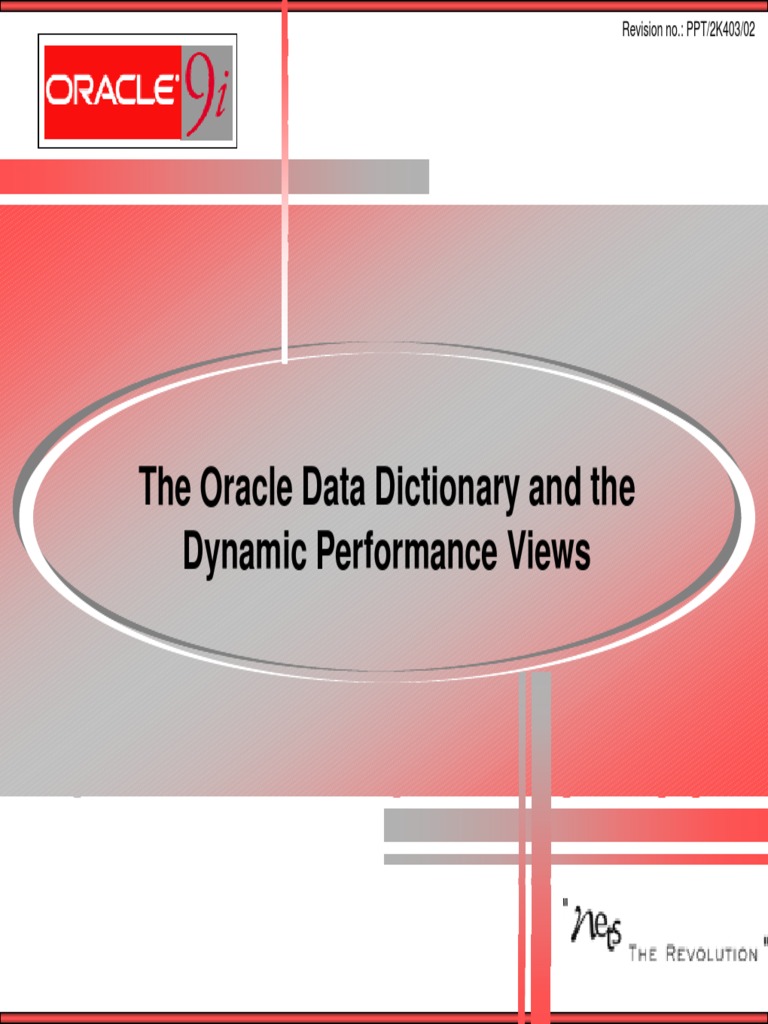 20 The Oracle Data Dictionary and The Dynamic Performance | PDF | Data Management Software | Data